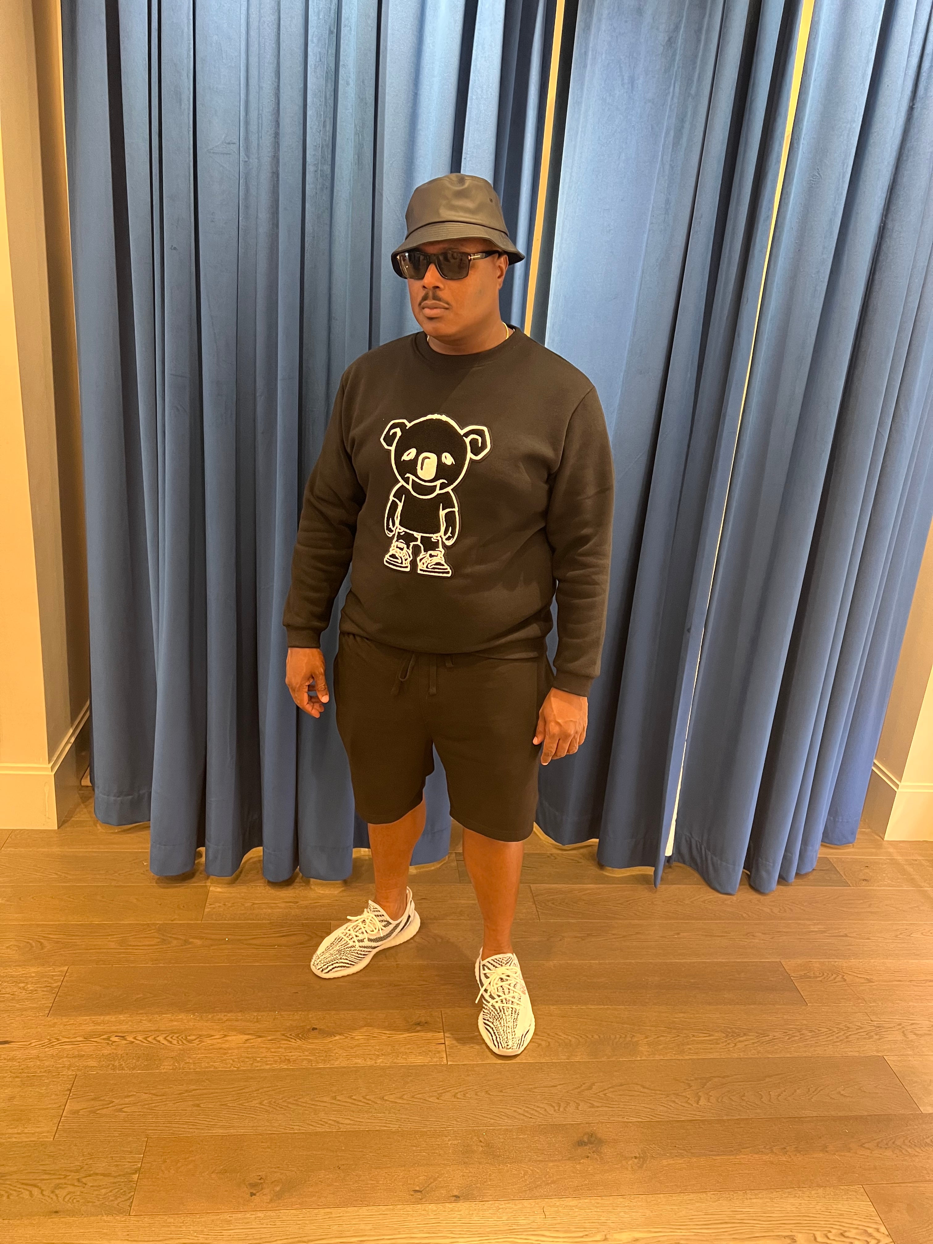 Sleepy Bear crew neck noir – Sleepy Bear Apparel Co.